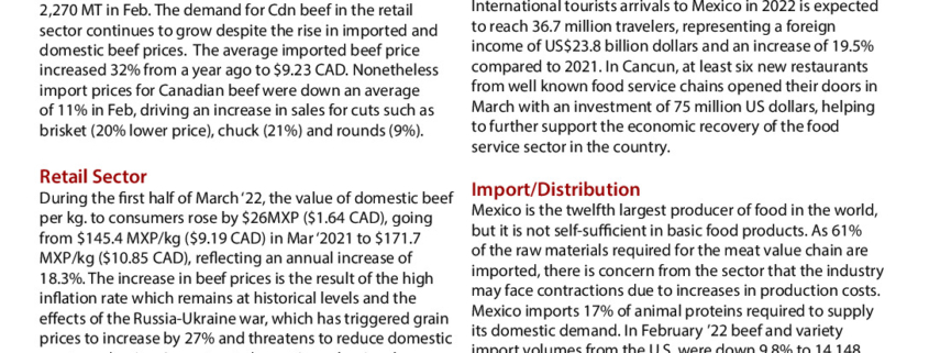 CB GMIR March 2022 - Canadian Beef
